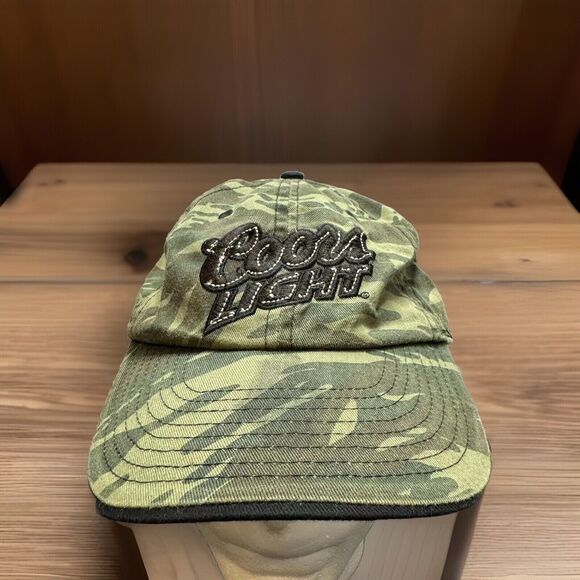 Coors Light | Accessories | Coors Light Hat Cap Camo Adjustable Strap ...